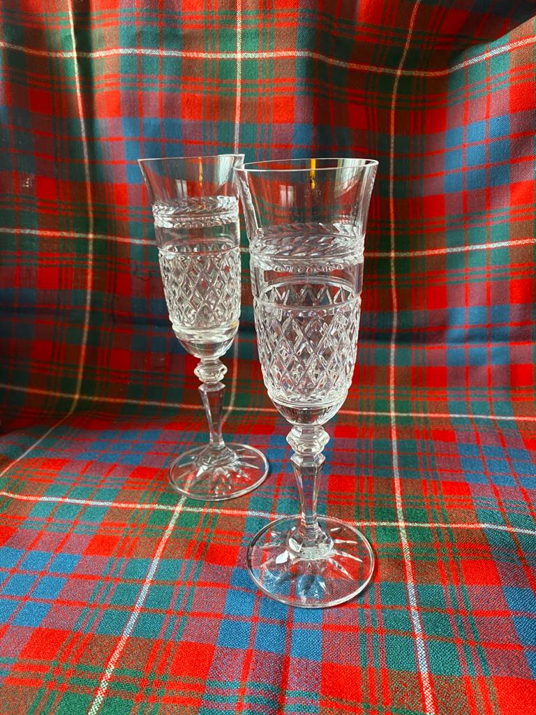 Rare Galway Crystal Champagne Flutes | Vintage Glassware – Lolapalooza ...