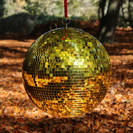Gold Glitter Disco Ball | The Party Pavilion – Lolapalooza London